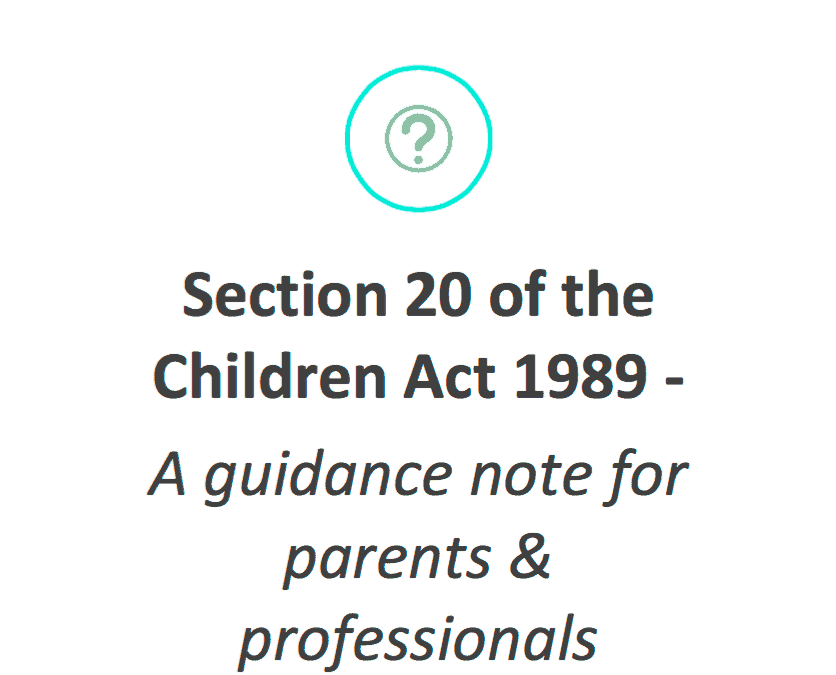 Guidance Note section 20 accommodation of children | The Transparency ...